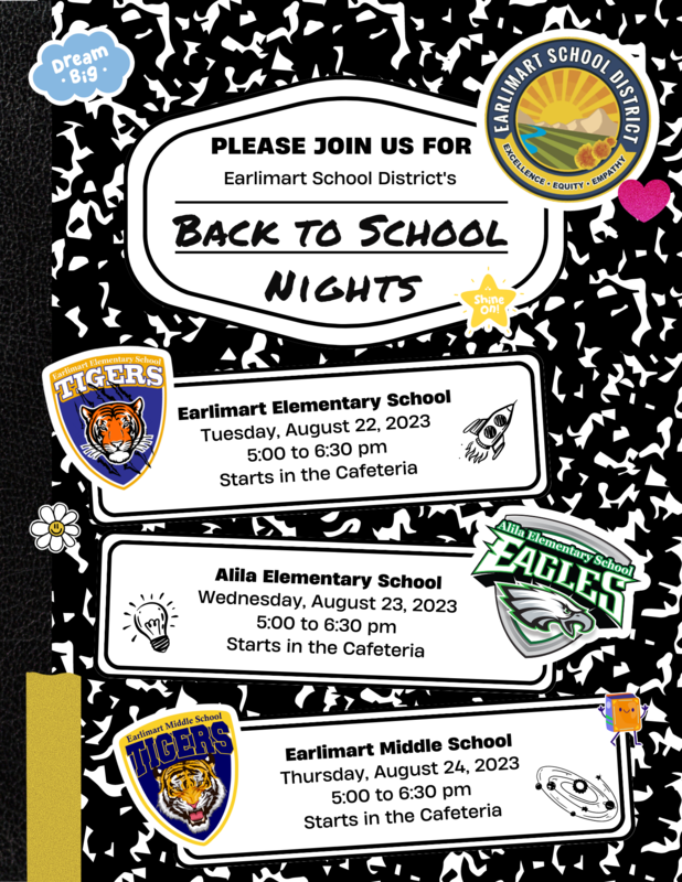 ESD Back to School Night Events | Earlimart School District